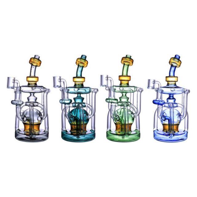 Clover [Waterpipes] - 9" Rigs with Straw Like Mouthpiece & Flow Chambe ...